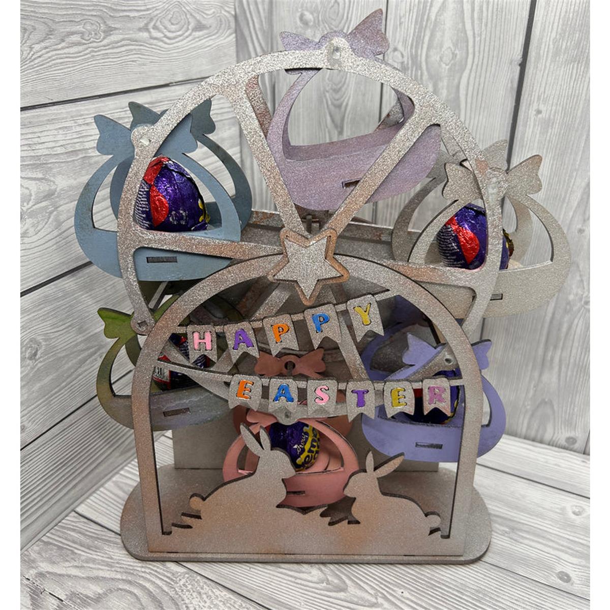Glitzcraft- MDF Easter Egg Ferris Wheel | HobbyMaker