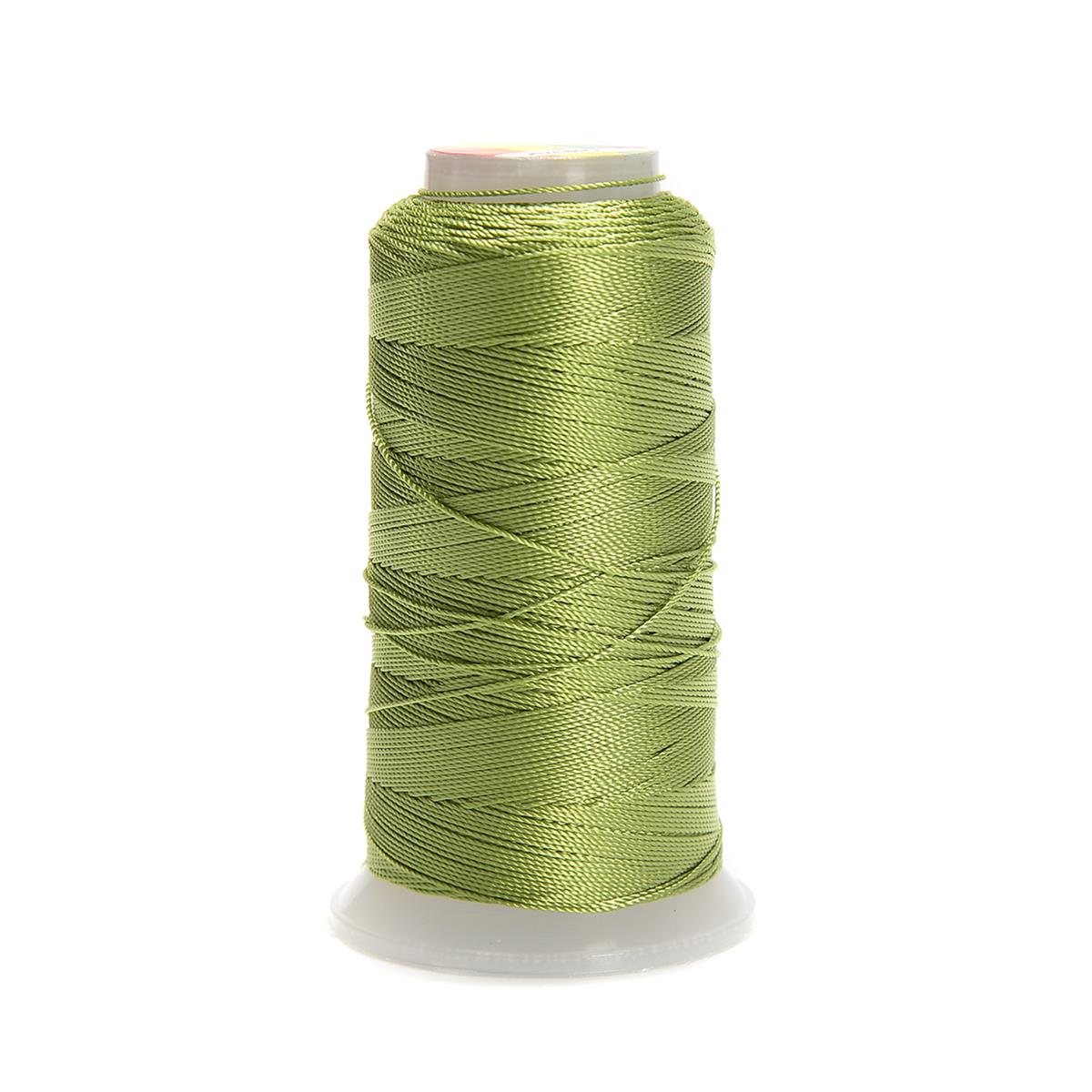 0.5mm Lime Green Nylon Cord, 1 spool | JewelleryMaker