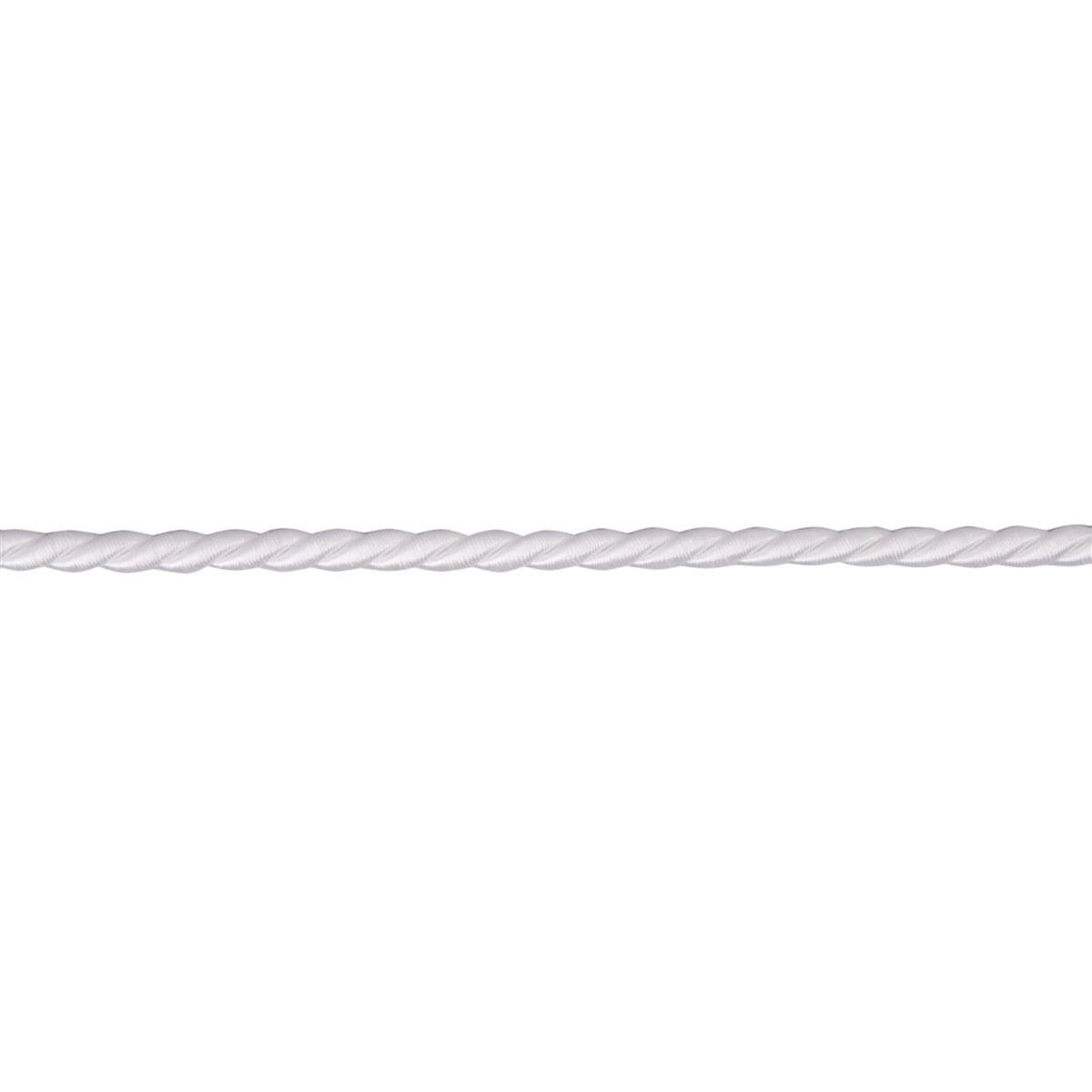 Polycord White 6mm x 0.5m (Cut to Order) | SewingStreet