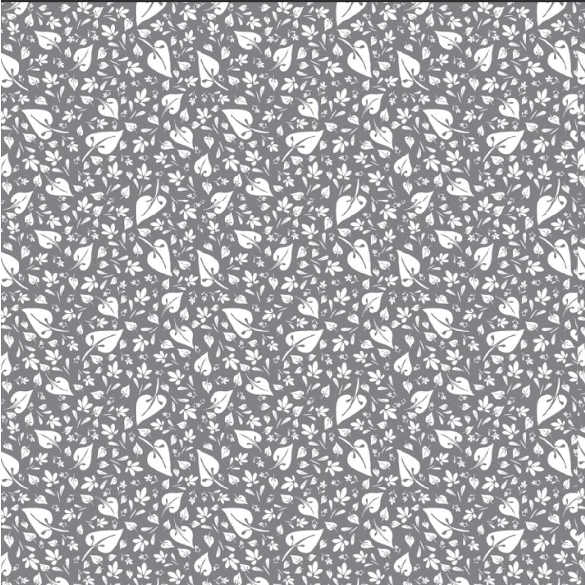 Sanntangle Tangly Leaves Charcoal Fabric 0.5m | SewingStreet