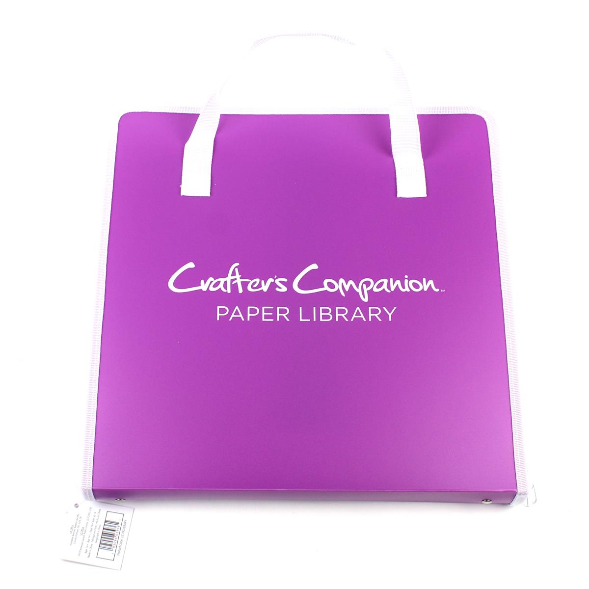 Crafters Companion - Paper Library - Including a 12x12 Paper Storage ...