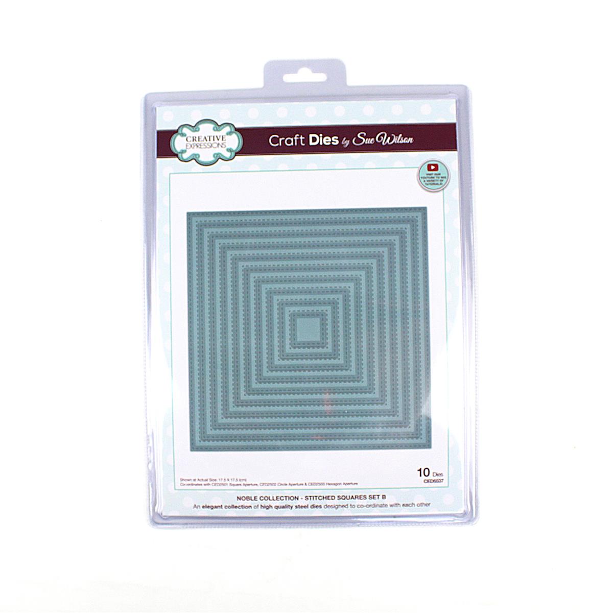 Creative Expressions Sue Wilson Noble Collection Stitched Squares Set B ...