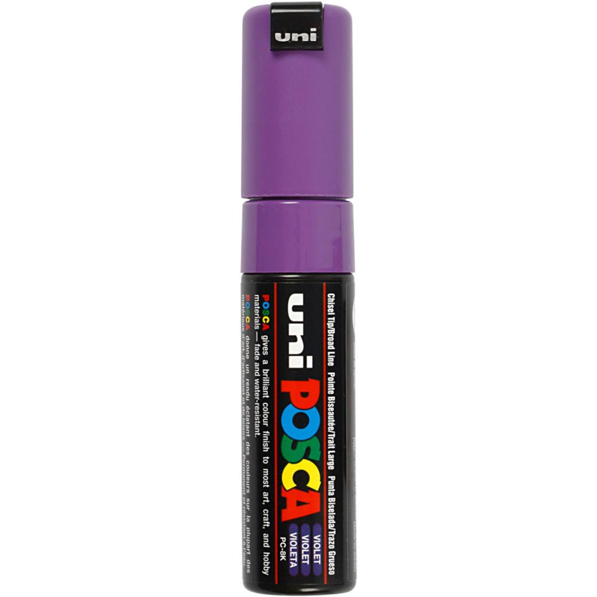 Posca Marker, violet, no. PC-8K, line 8 mm, 1 pc | HobbyMaker