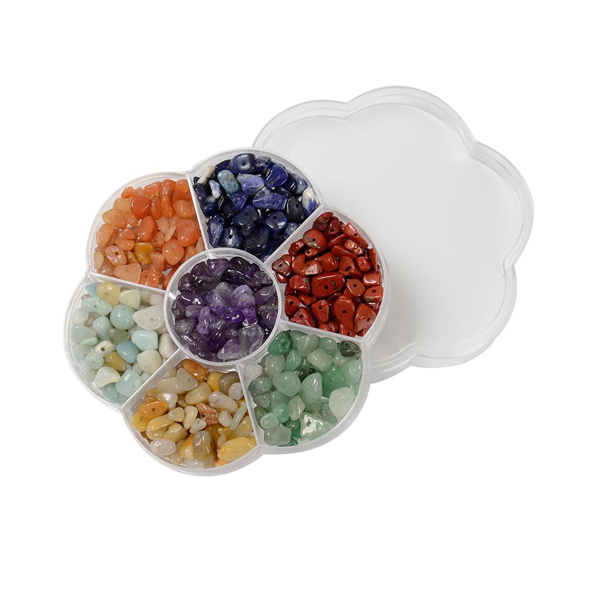 600cts Rainbow Gemstone Nugget Chips Box Set With Instructions By Mark ...