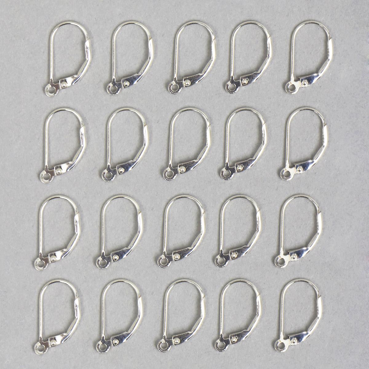925 Sterling Silver Leverback Earring Findings (10pairs) | JewelleryMaker