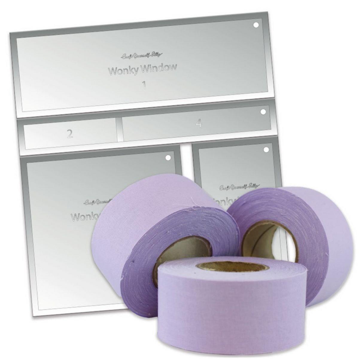 Craft Yourself Silly Wonky Window Template Plus 3 x 1.5 Purple Rain On ...