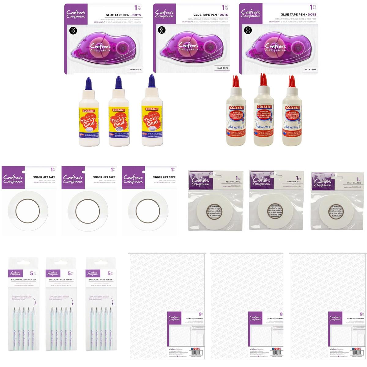 Crafter's Companion - Adhesives Ultimate Bundle - 48 Pack | HobbyMaker