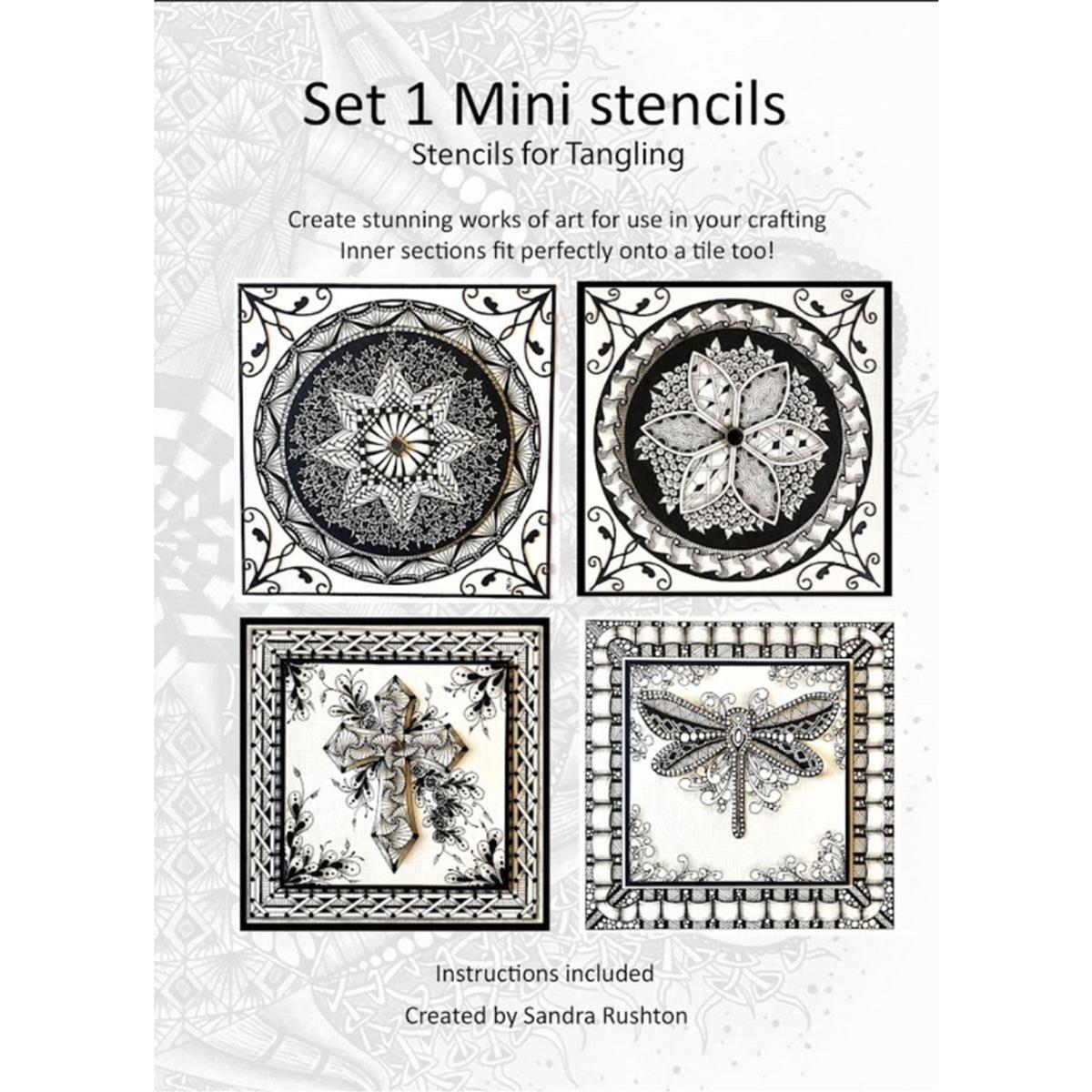 Sanntangle Set 1 Mini Stencils | SewingStreet