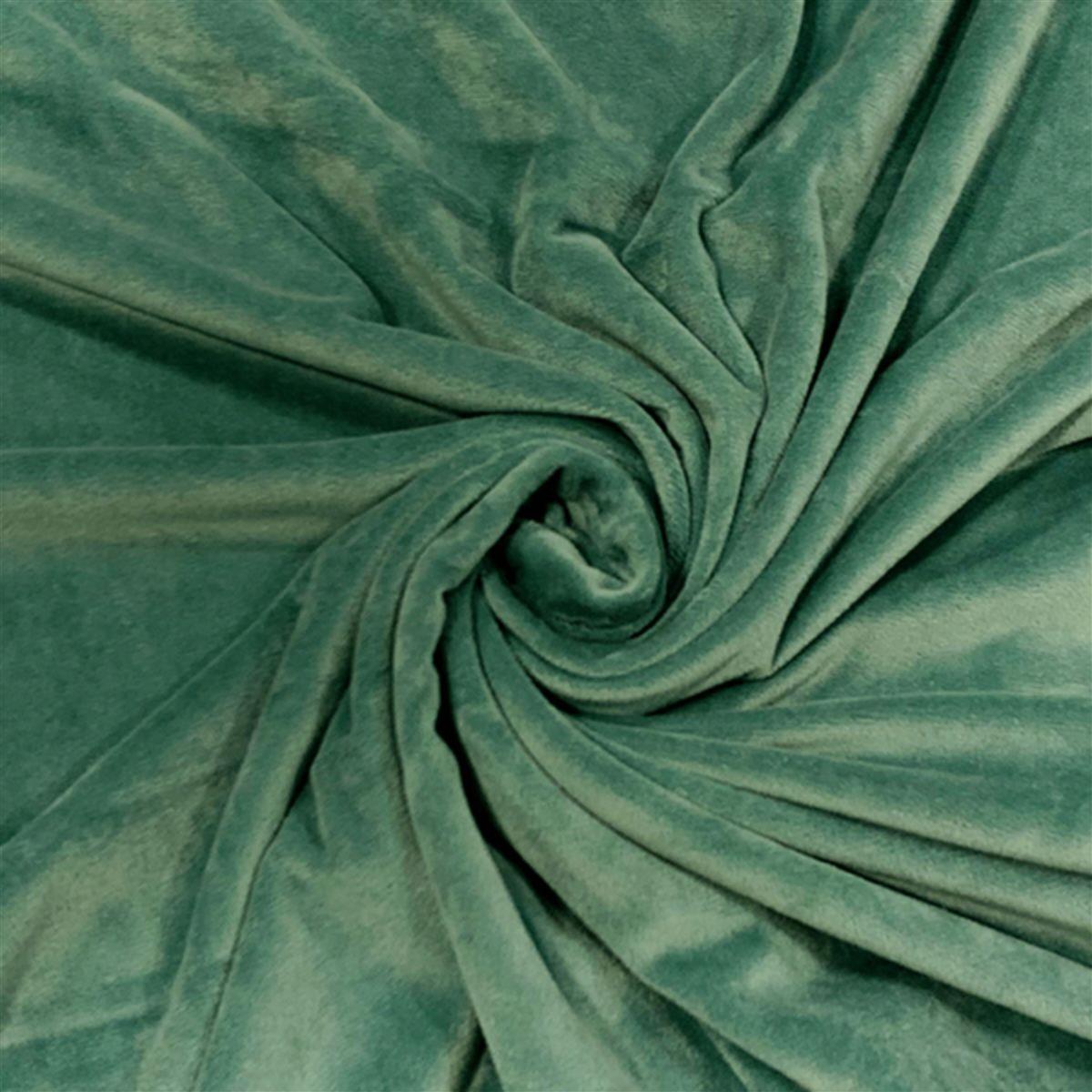 Misty Green Plush Fleece Fabric 0.5m | SewingStreet