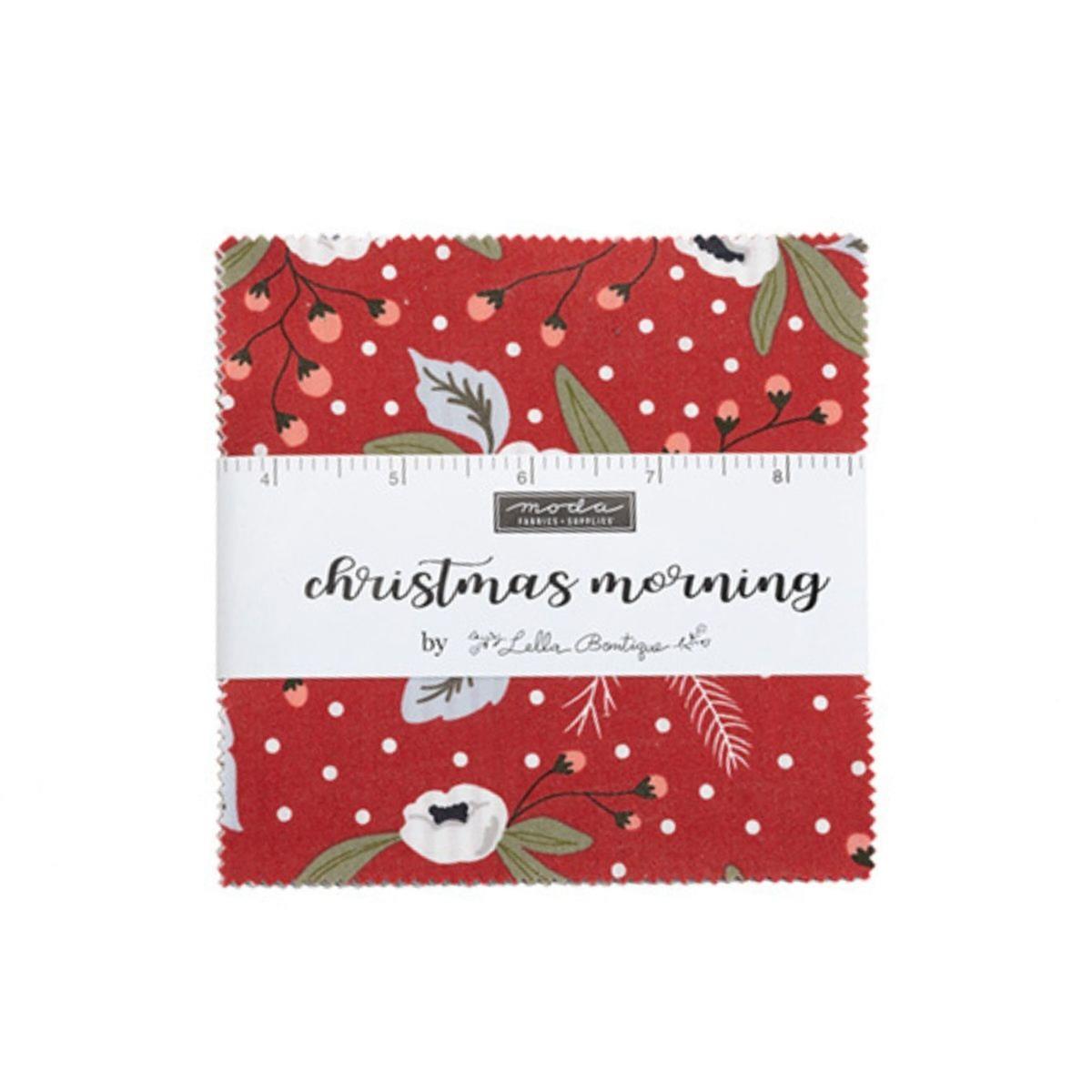 Moda Christmas Morning 5 Inch Charm Pack of 42 Pieces | SewingStreet