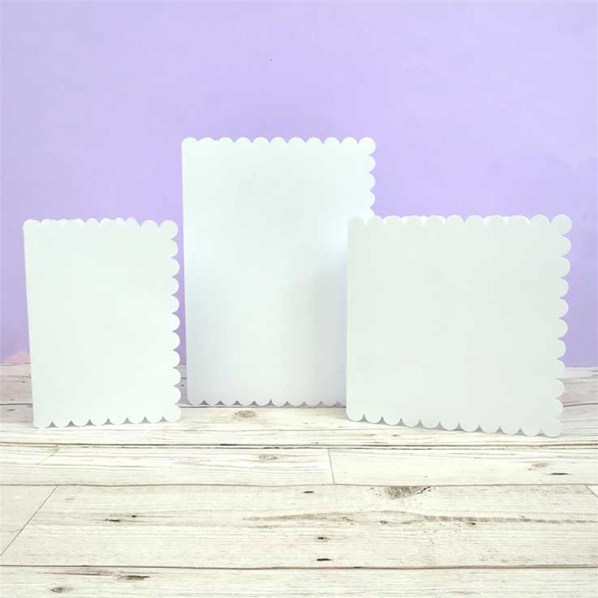 Scalloped-Edge Card Blanks & Envelopes Megabuy - 30 card blank and ...