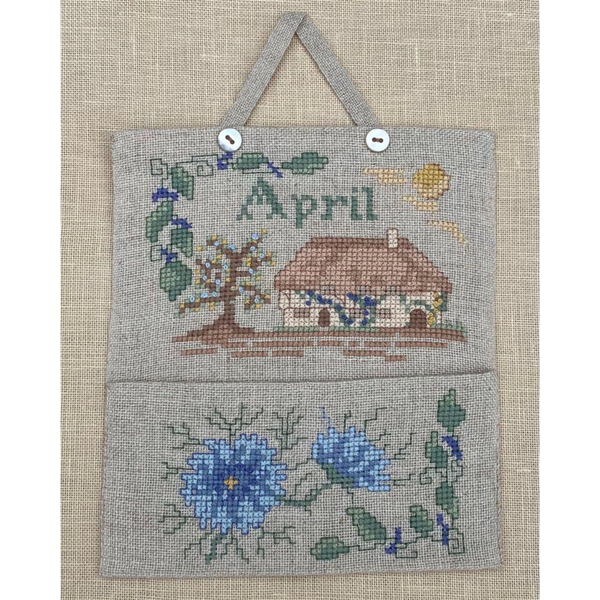 Cross Stitch Guild April Calendar Posey Pocket | SewingStreet