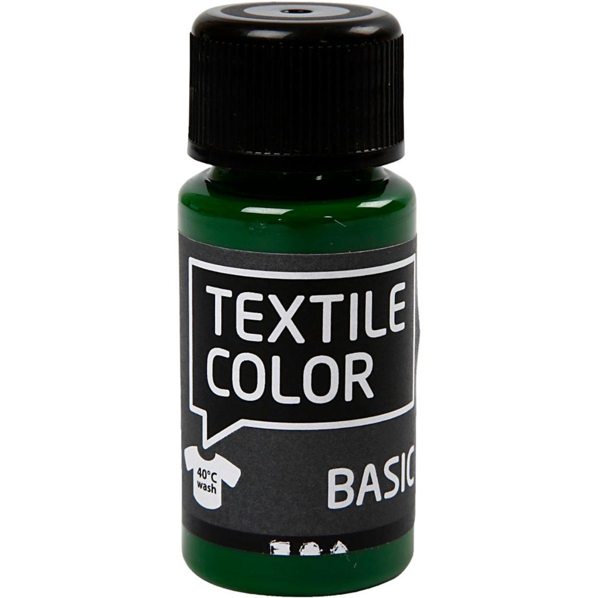 Textile Color Paint, grass green, 50 ml/ 1 bottle | HobbyMaker