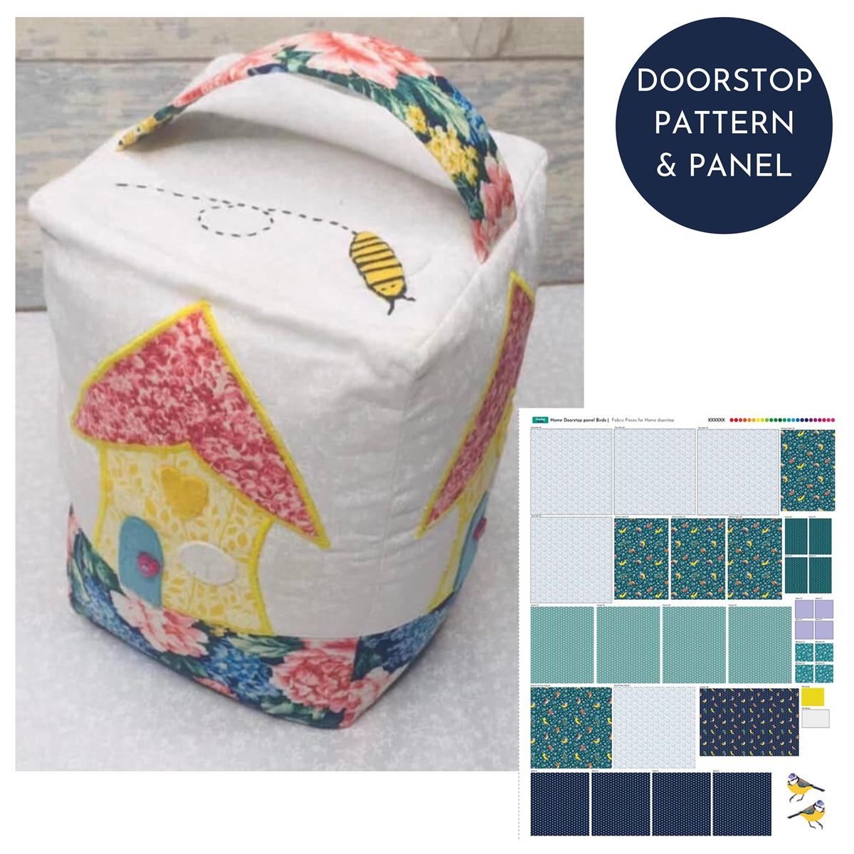 Living in Loveliness Home Door Stop Kit: Pattern & Panel (100 x 70cm ...
