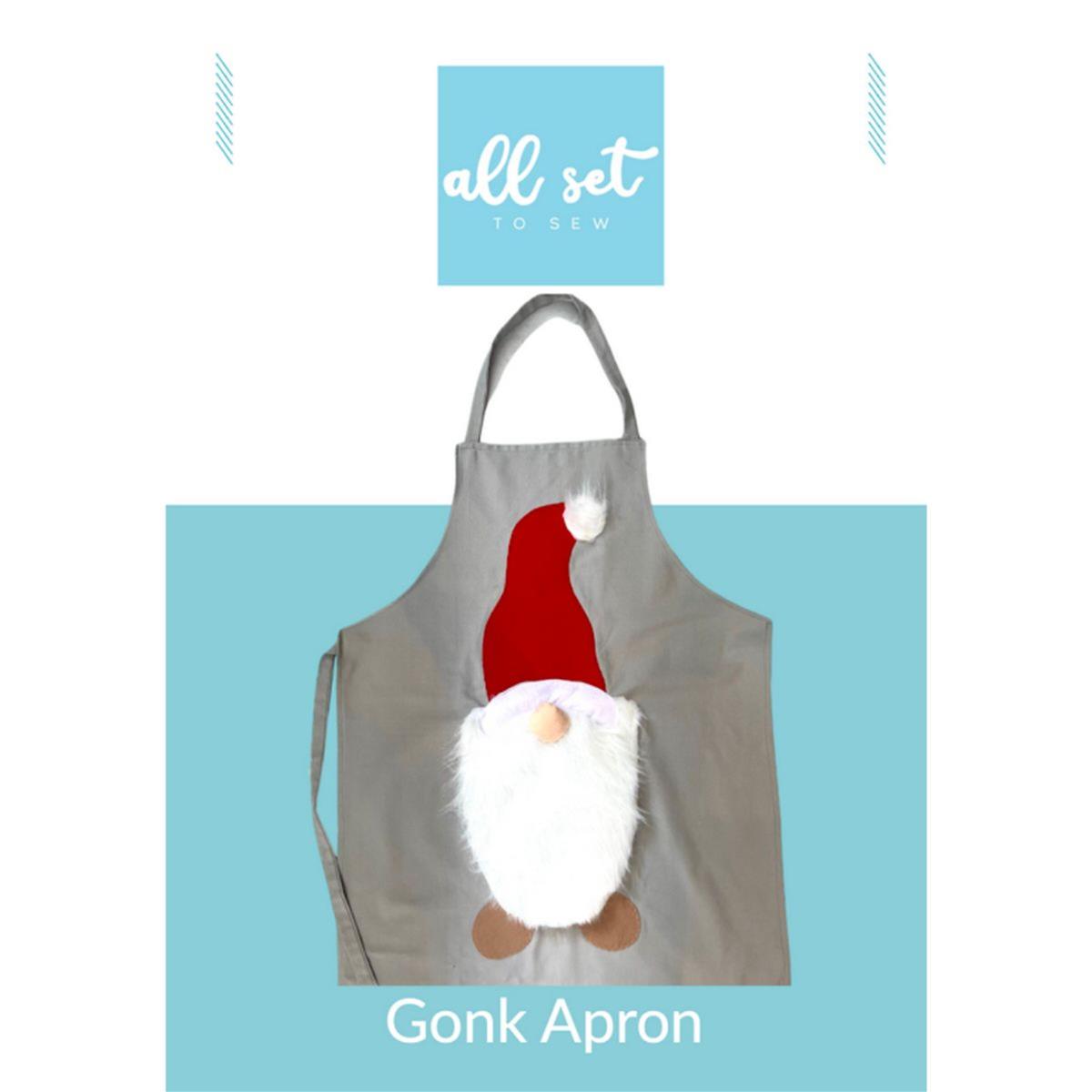 All Set to Sew Gonk Applique Apron Pattern | SewingStreet