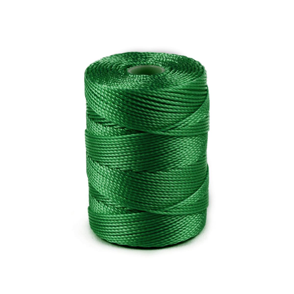 70m Green Nylon Cord Approx 0.4mm | JewelleryMaker