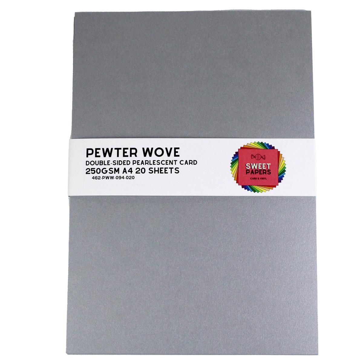 Pewter Wove 250gsm, 20 sheets | HobbyMaker