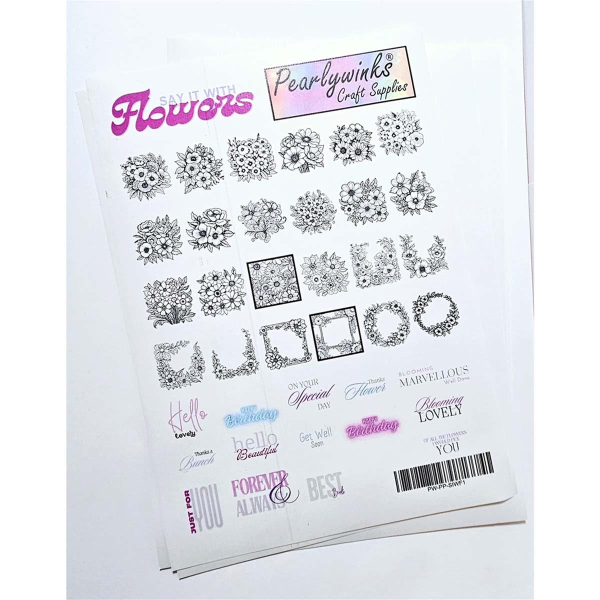 Pearlywicks Say It With Flowers Paper Pach with Digital Download ...