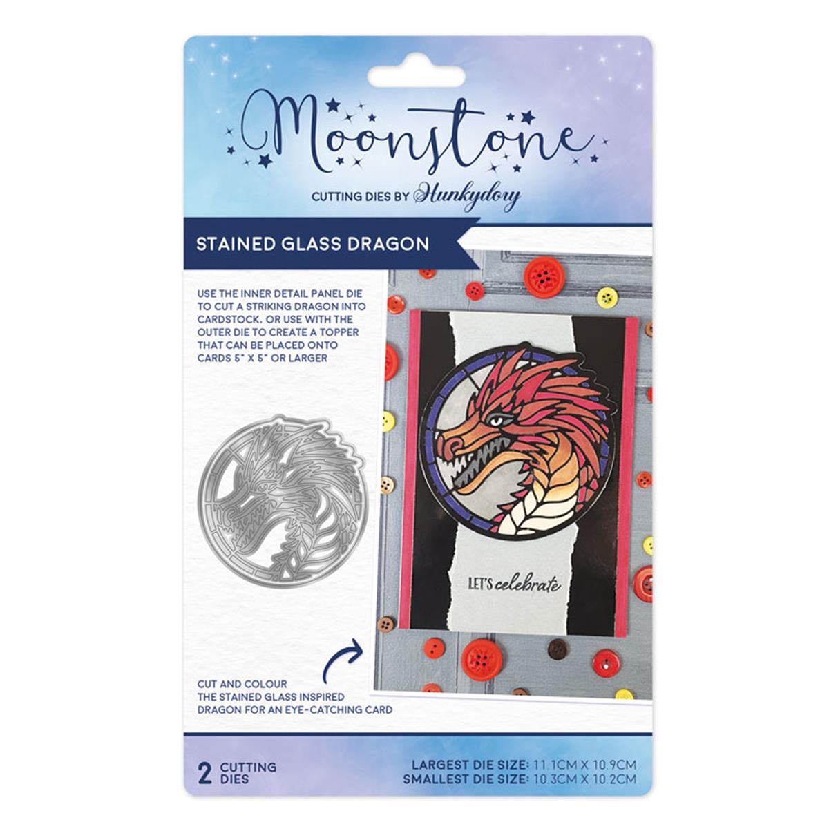 Moonstone Dies - Stained Glass Dragon | HobbyMaker