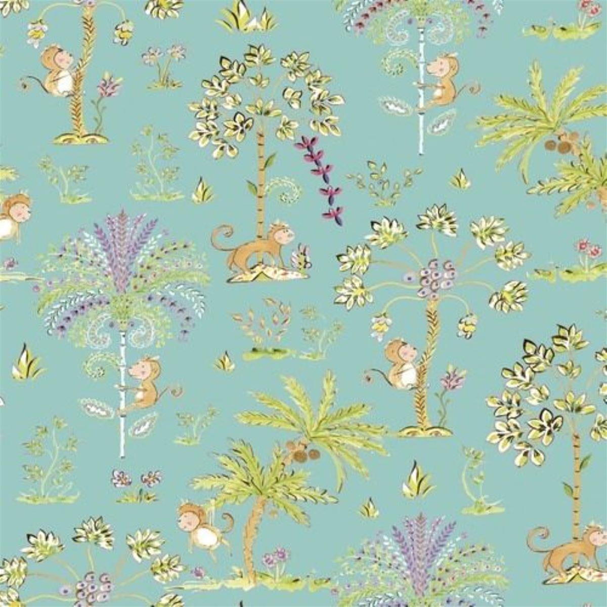 Dena Designs Sundara Oasis Collection Lalika Aqua Fabric 0.5m ...