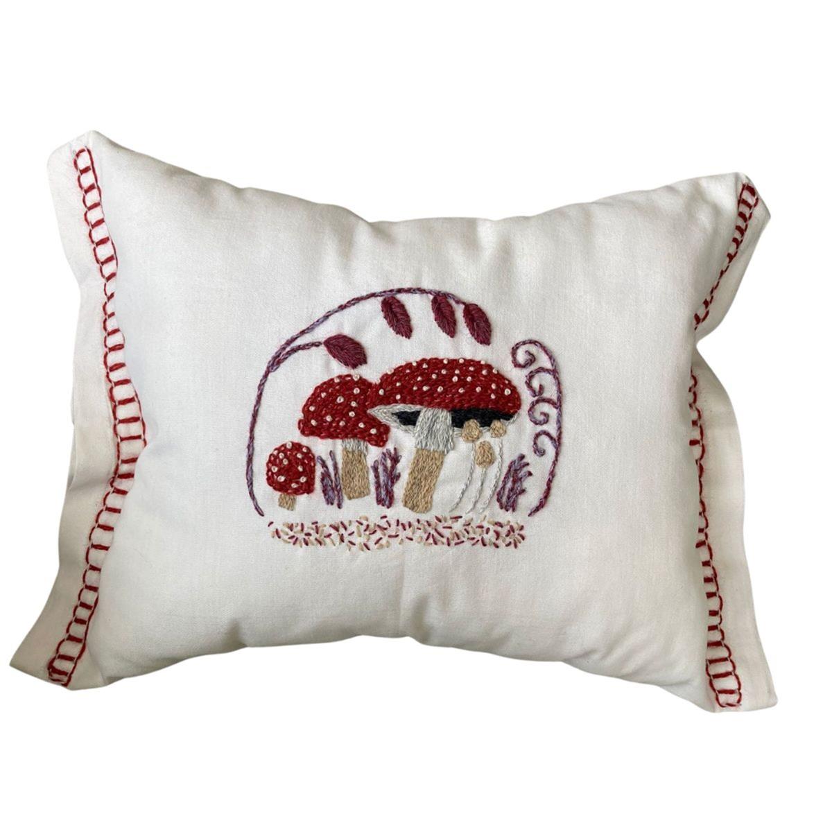 Little House of Victoria Mushroom Wool Embroidery Kit | SewingStreet