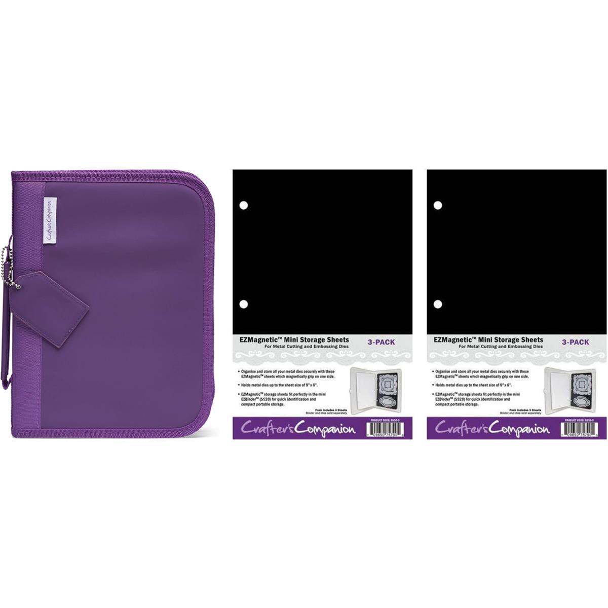 Small Die and Stamp Folder with 2 Packs of Magnetic Panels | HobbyMaker