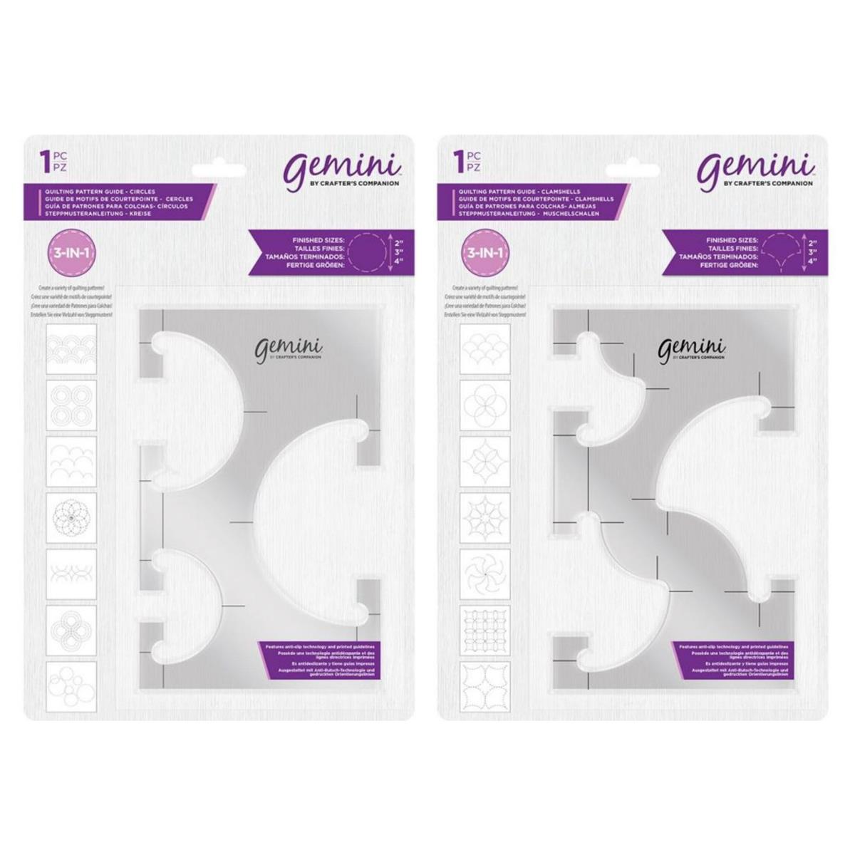 Gemini Quilting Pattern Guide 2PC Collection - Shapes - Special Price £ ...