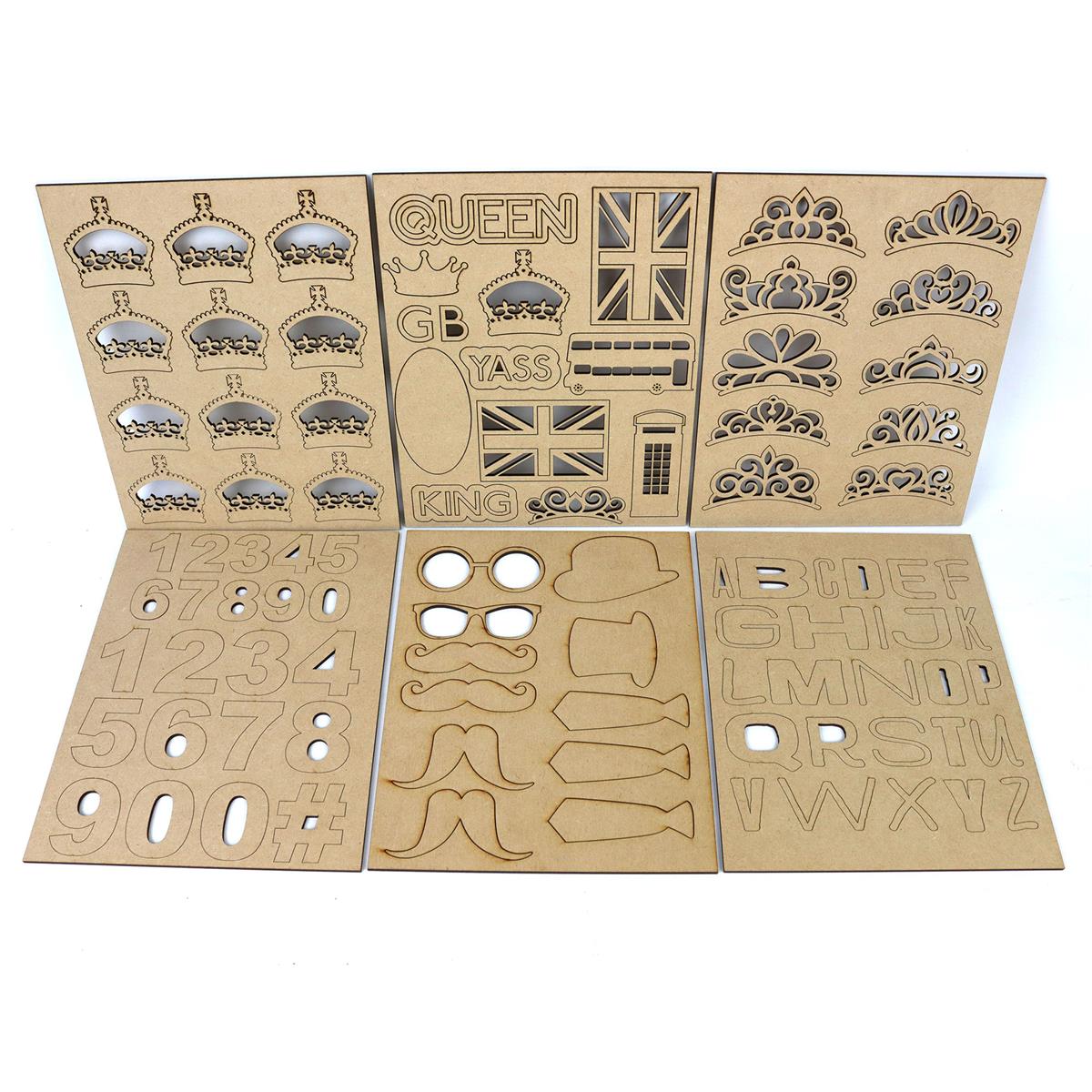 MDF Red, White and Bluetiful Embellishments Bundle | HobbyMaker