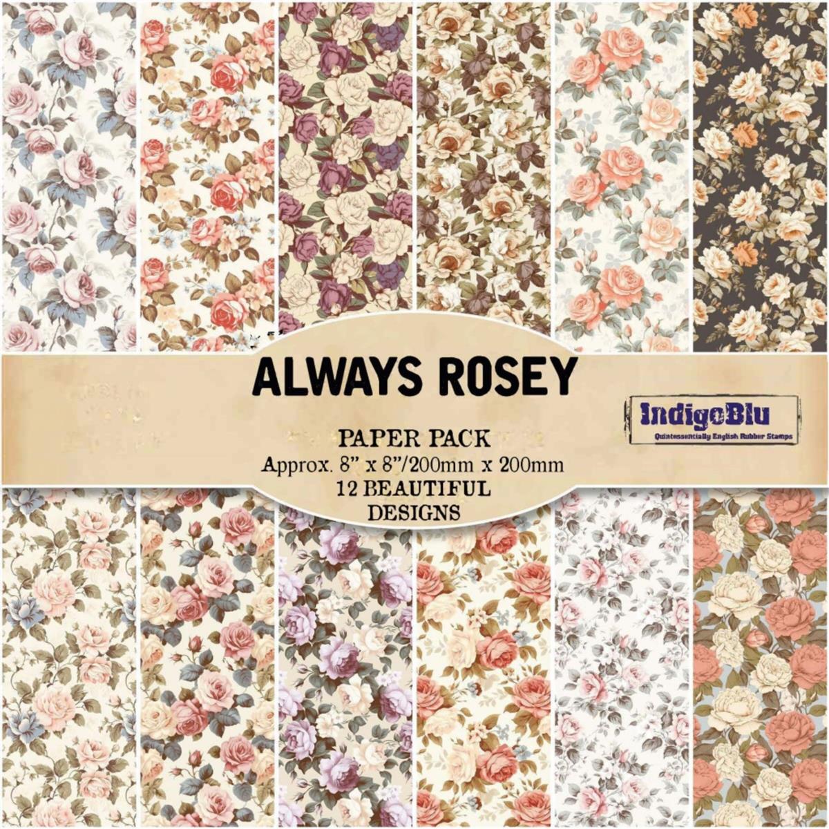 8 x 8 Always Rosey Paper Book | HobbyMaker
