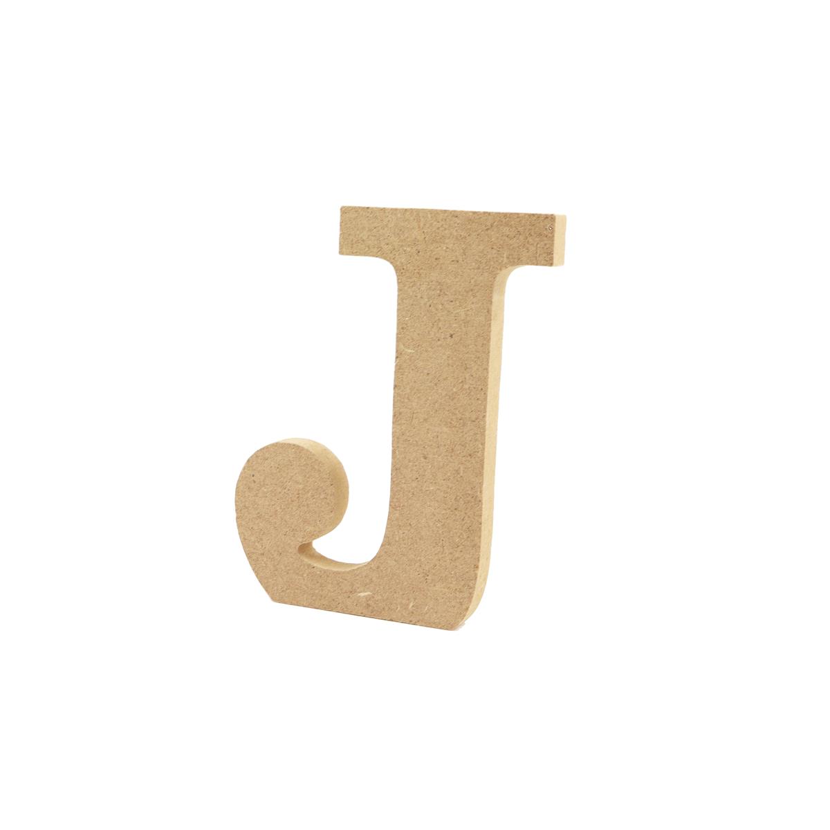 MDF Letter (1pc) - Bare Basics - J | HobbyMaker