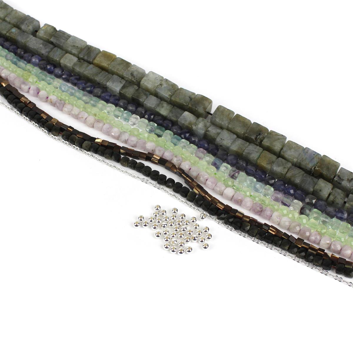 Cubism; Mega Collection of Gemstone Cubes & 1m 925 Sterling Silver ...