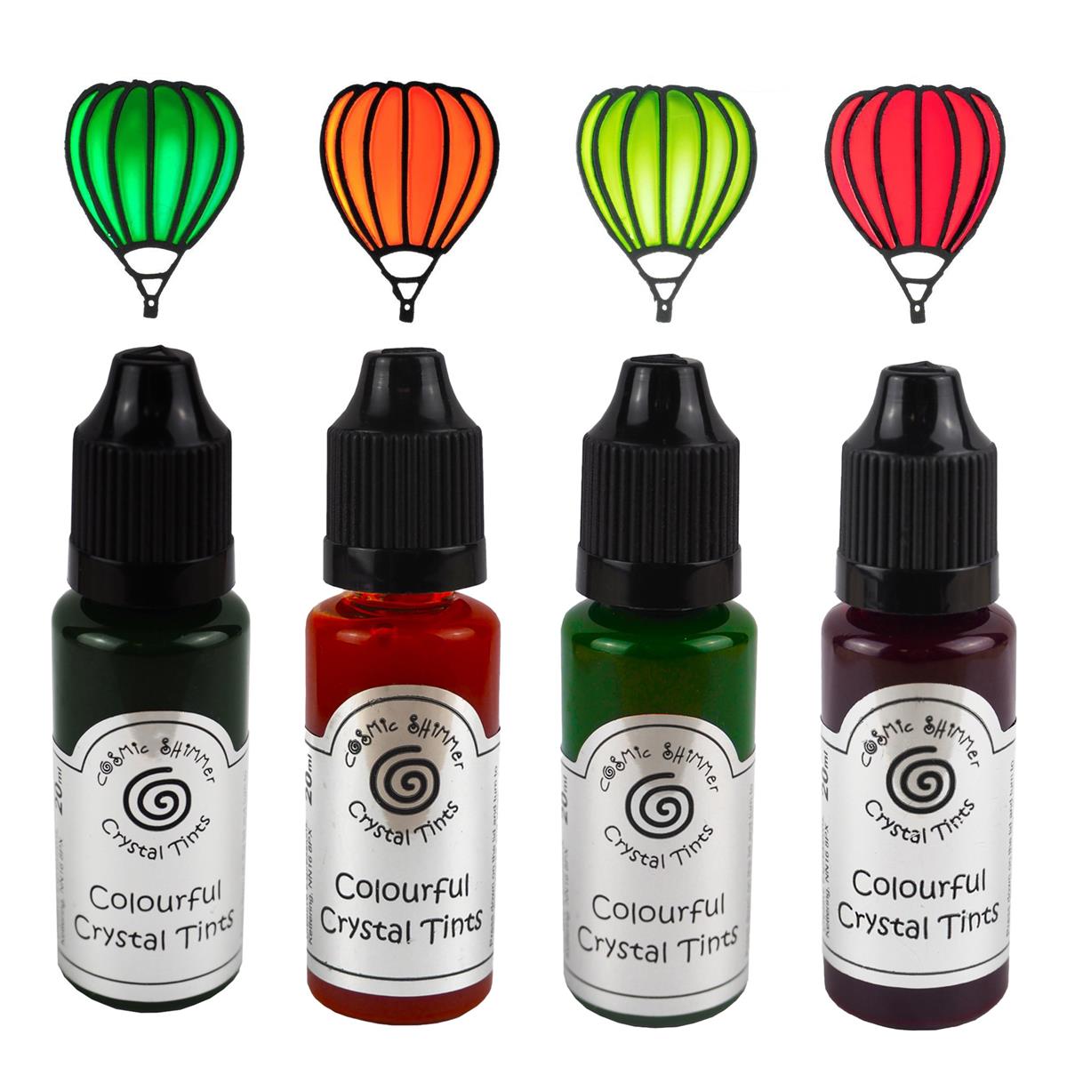 Cosmic Shimmer Colourful Crystal Tints - Orange Garnet, Rose Quartz ...