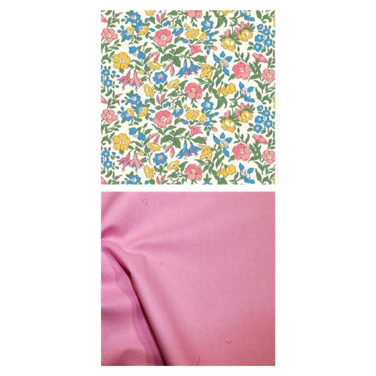 Liberty Flower Show Midsummer Mamie and Fuchsia Fabric Bundle (1m ...