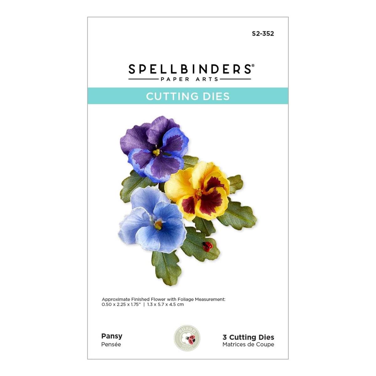 Spellbinders - Pansy Die Set from the Painter's Garden Collection by ...