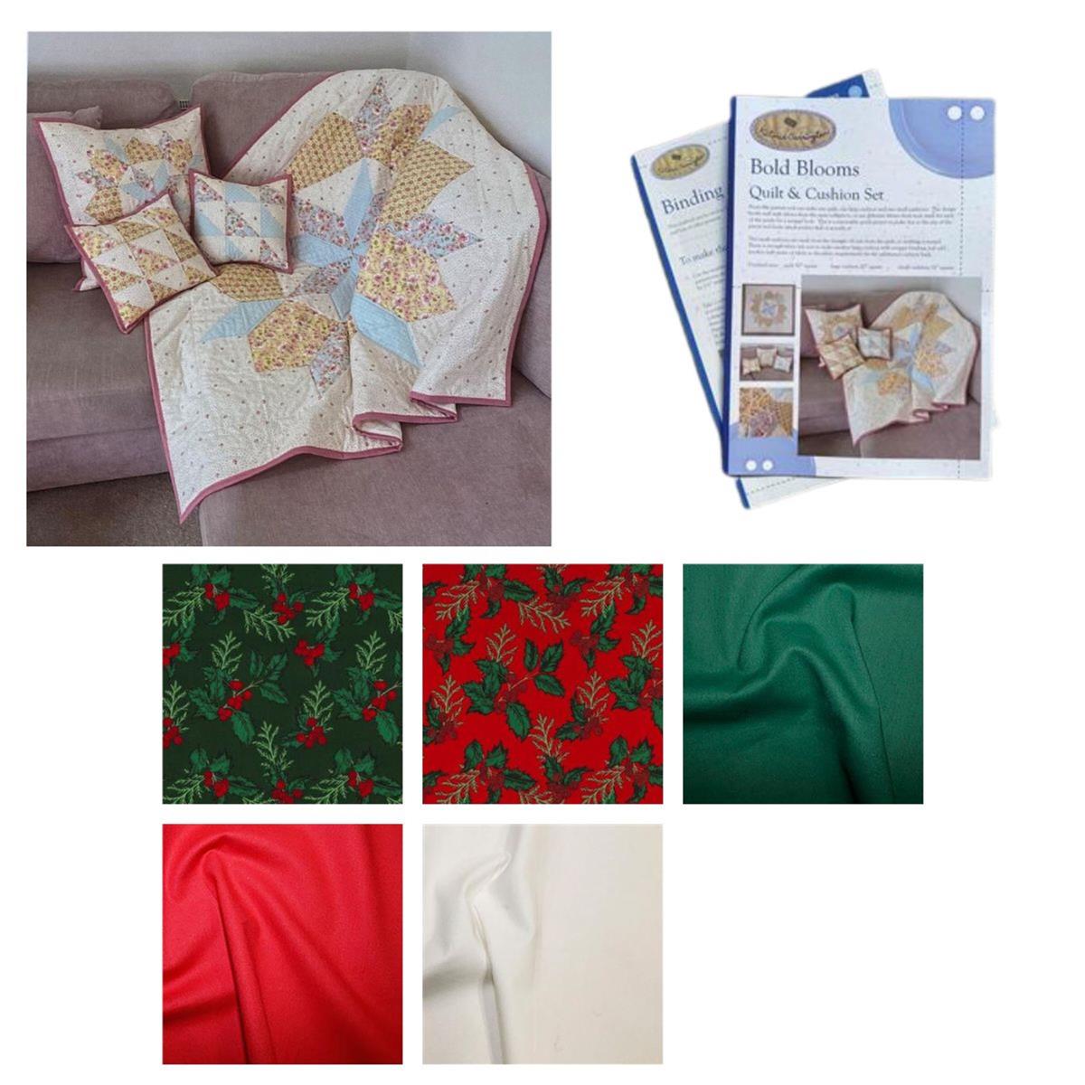 Victoria Carrington's Bold Blooms Quilt & Cushion Kit: Instructions ...
