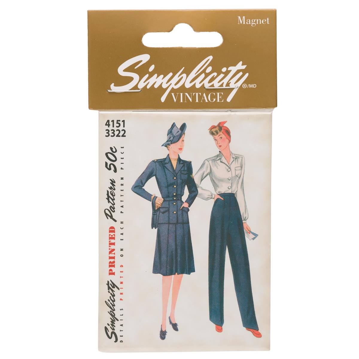 Simplicity Vintage Magnet 4151/3322 Pattern | SewingStreet