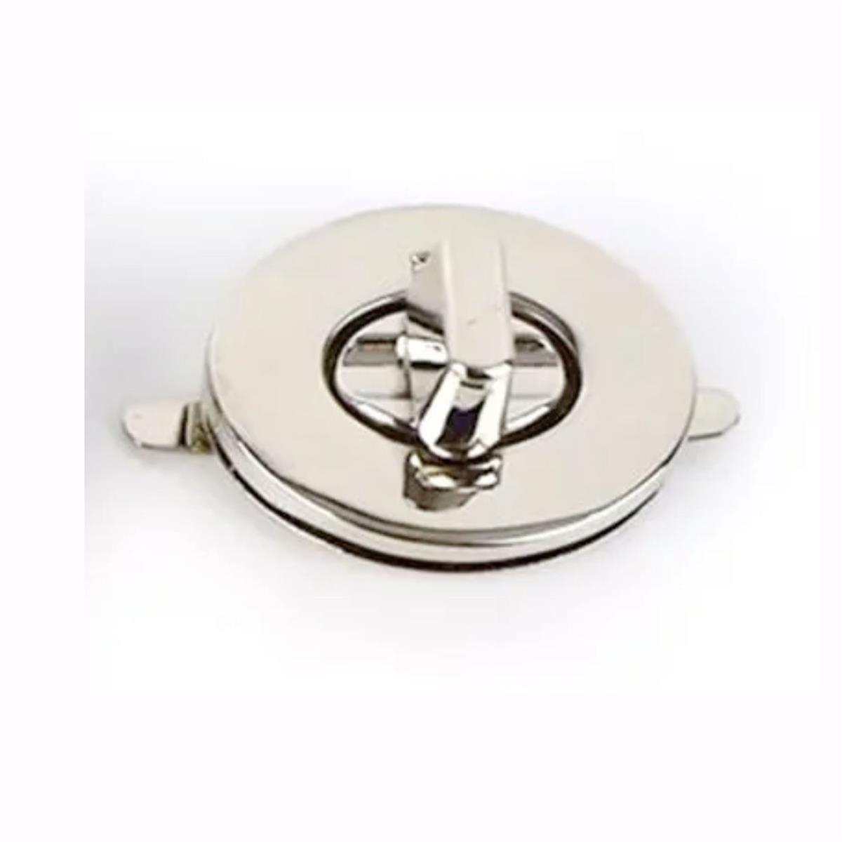 Silver Oval Bag Lock Clasp 4cm | SewingStreet