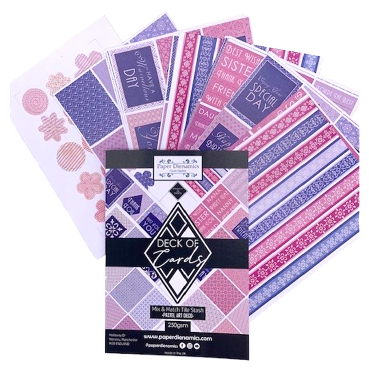 Deck of Cards Rosy Diamonds Pink and Lilacs A5 24 sheets 250gsm ...
