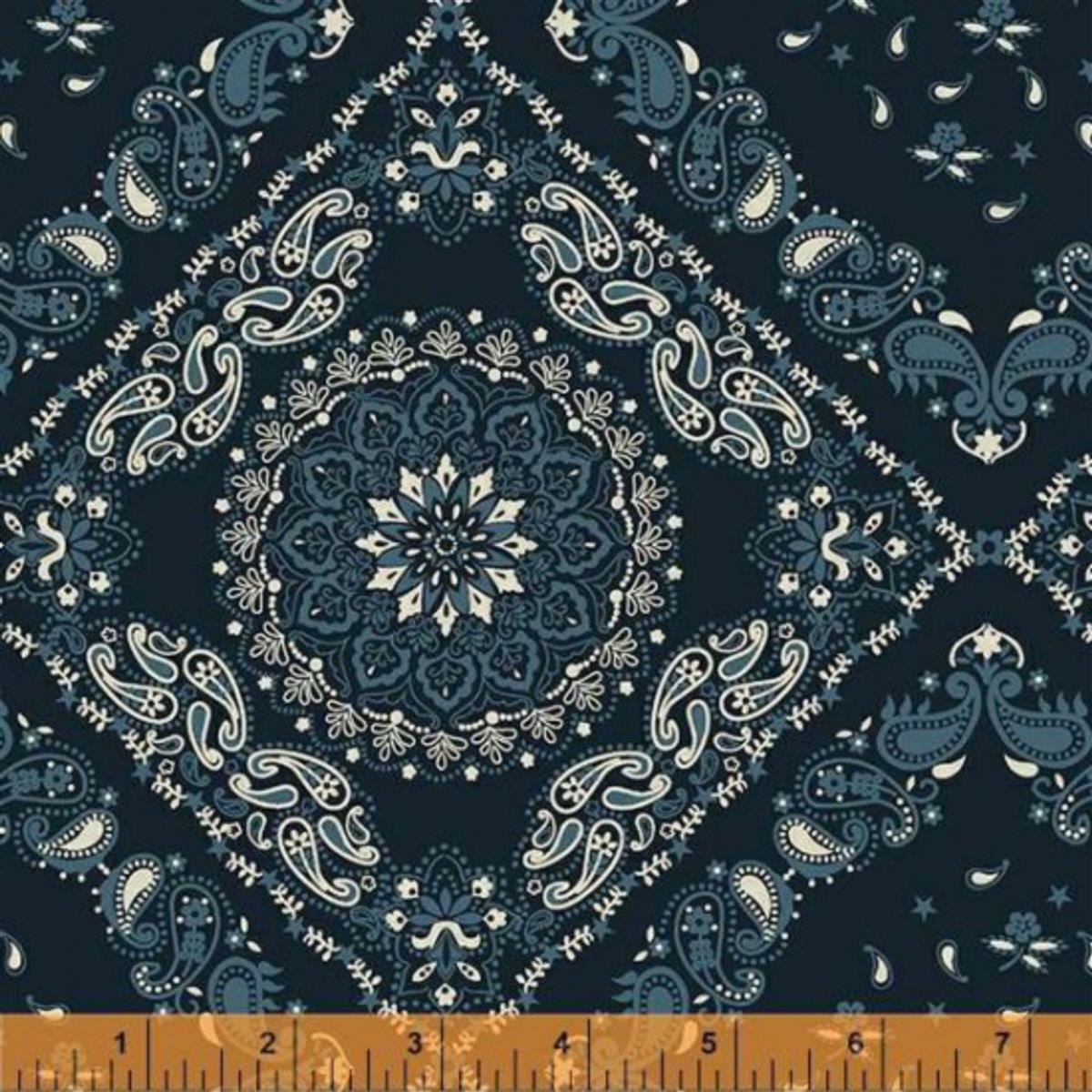Bandana Navy Extra Wide Backing Fabric 0.5m (274cm) | SewingStreet