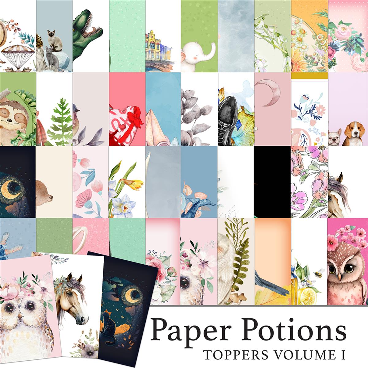 The Crafty Witches Paper Potions Toppers Vol I | HobbyMaker