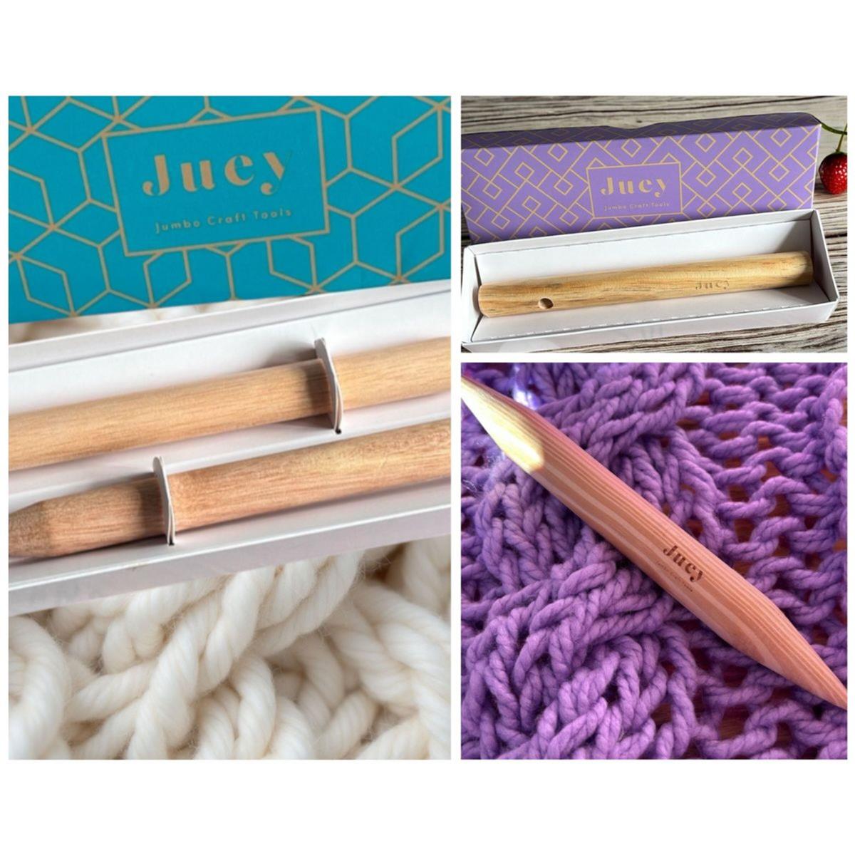 Juey Jumbo Knitters Starter Kit - Winding Wand, 25mm Short Needles ...