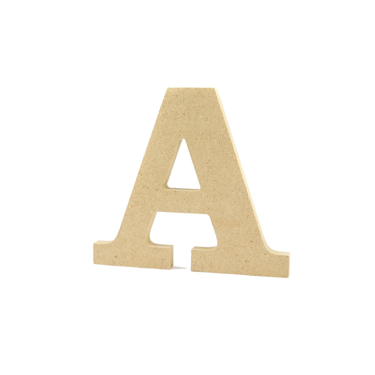 MDF Letter (1pc) - Bare Basics - A | HobbyMaker