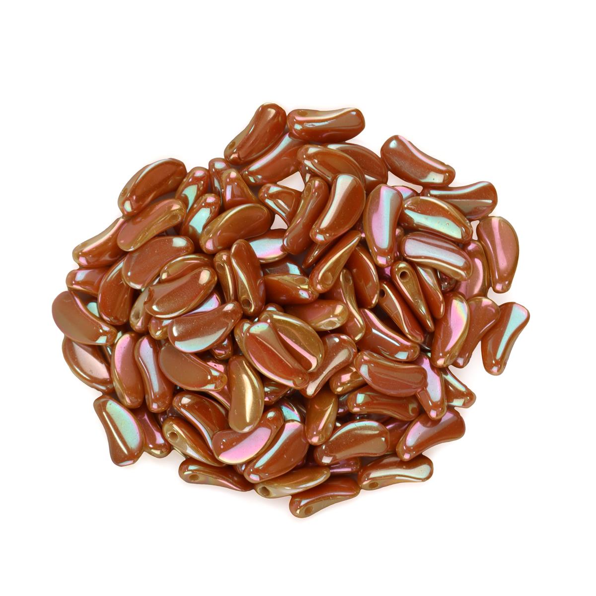 Flint Pendant Beads - Chalk White Full Apricot Medium, 4x8mm (100pcs ...