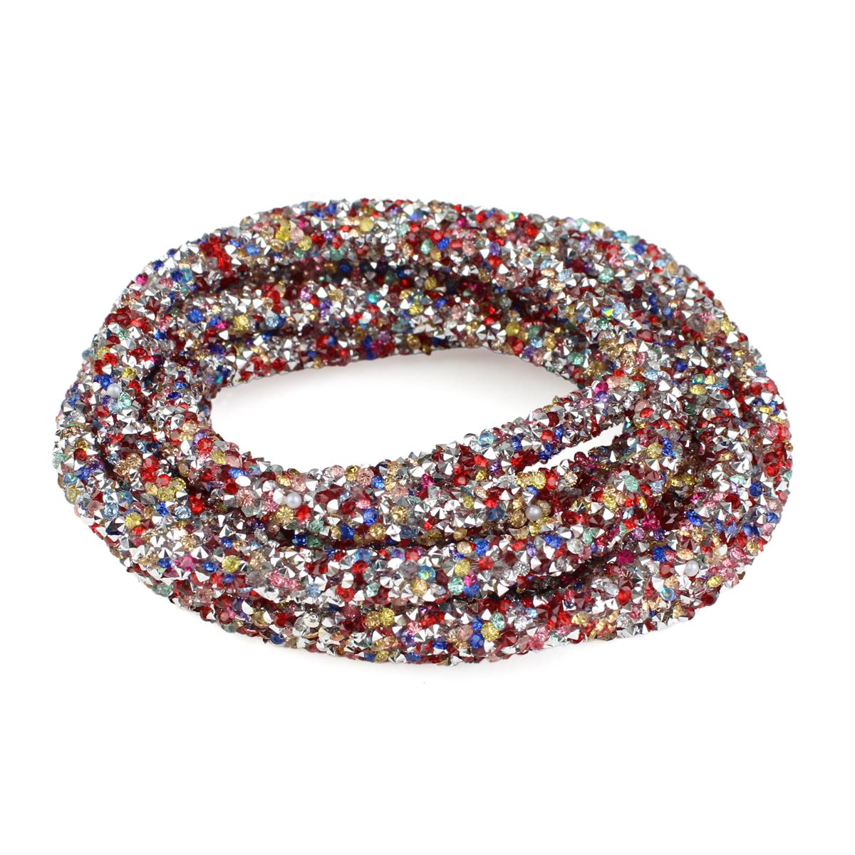 6mm Multi Colour Resin diamond tube (2m/pack) | JewelleryMaker