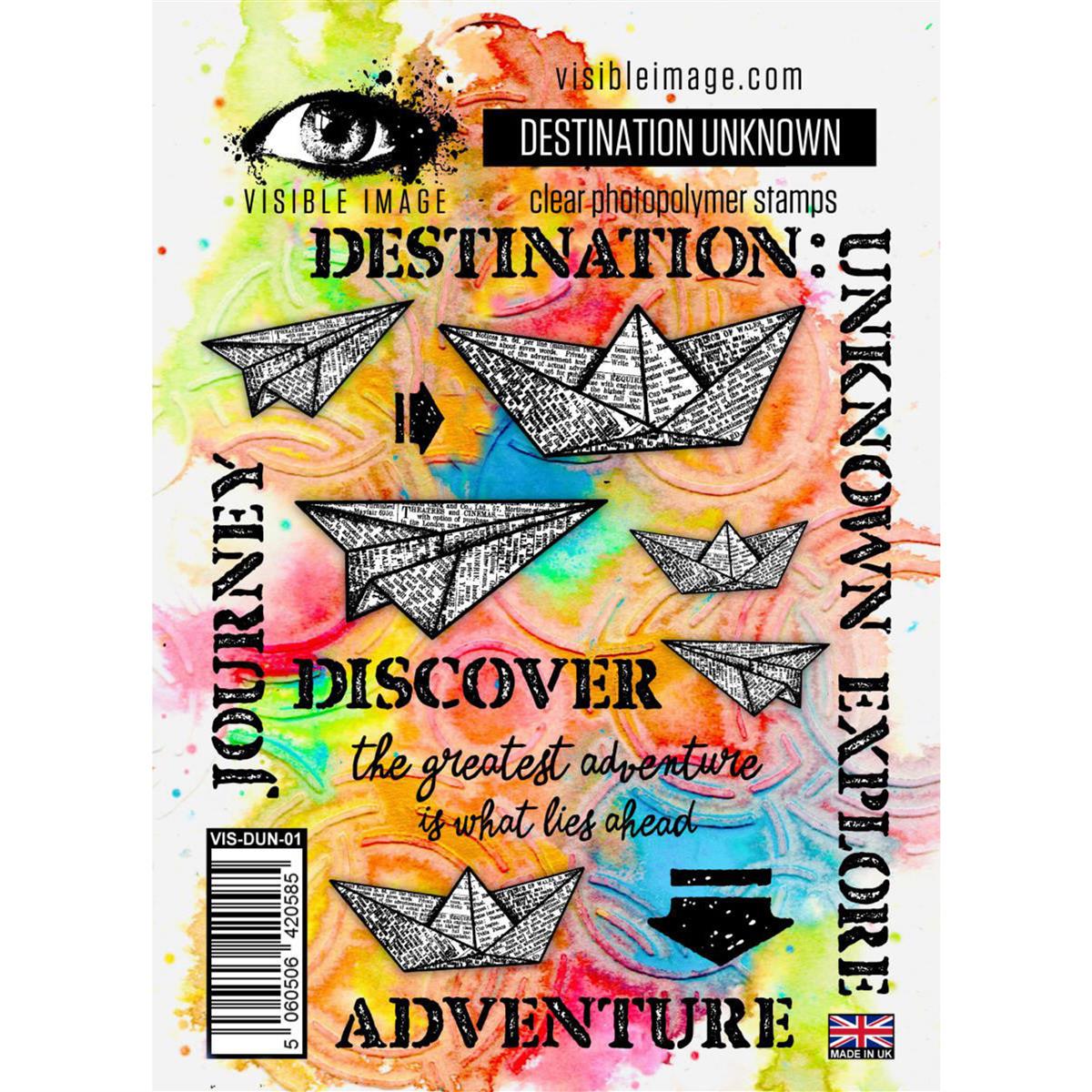 Visible Image Destination Unknown Stamp Set | HobbyMaker