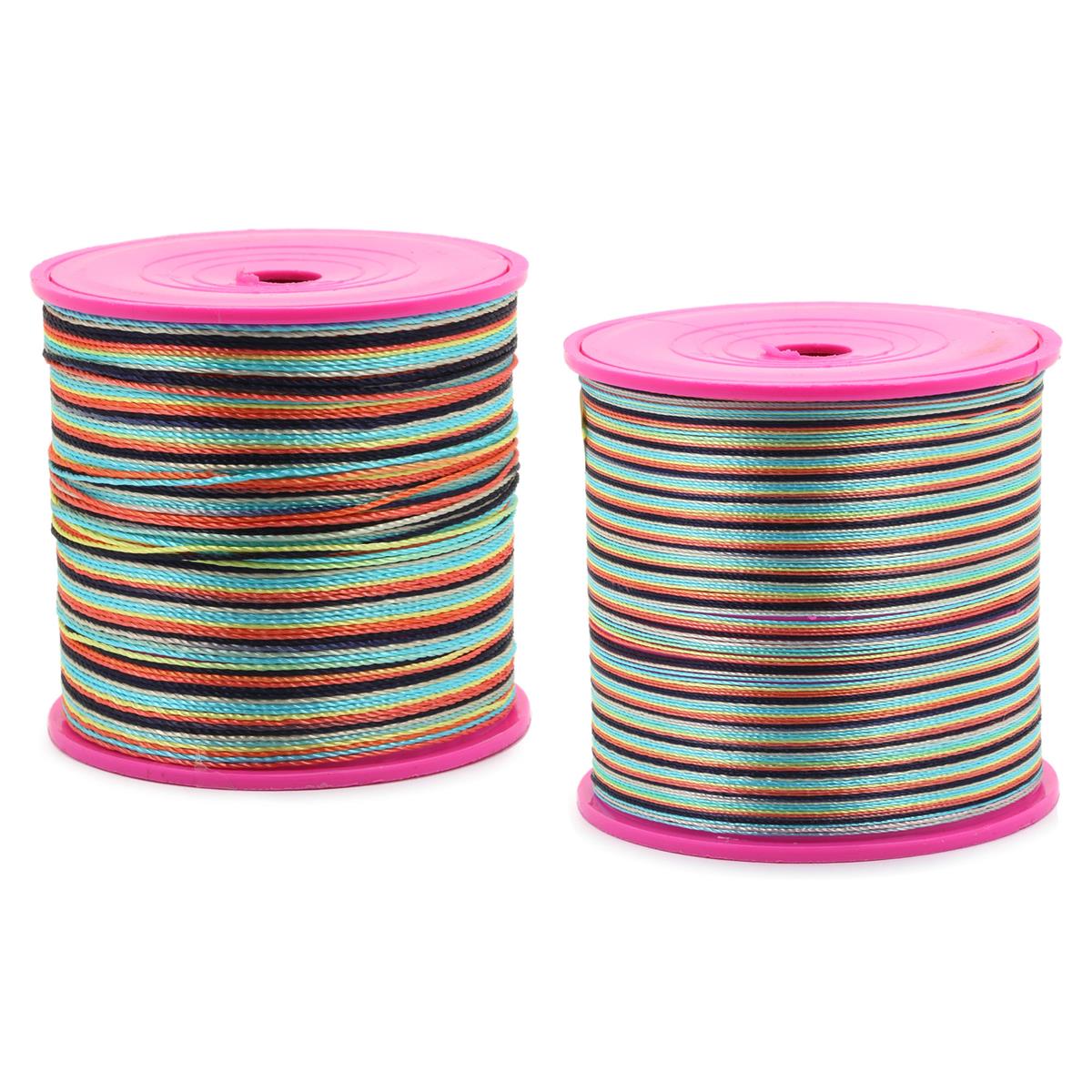 1mm Multi Liquorice Allsorts Cord Viscose Rayon Cord & 3x 0.5mm ...