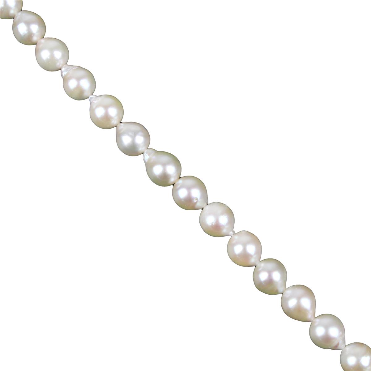 High Lustre Akoya Baroque Pearls, Approx 6-7mm, 38cm Strand | JewelleryMaker
