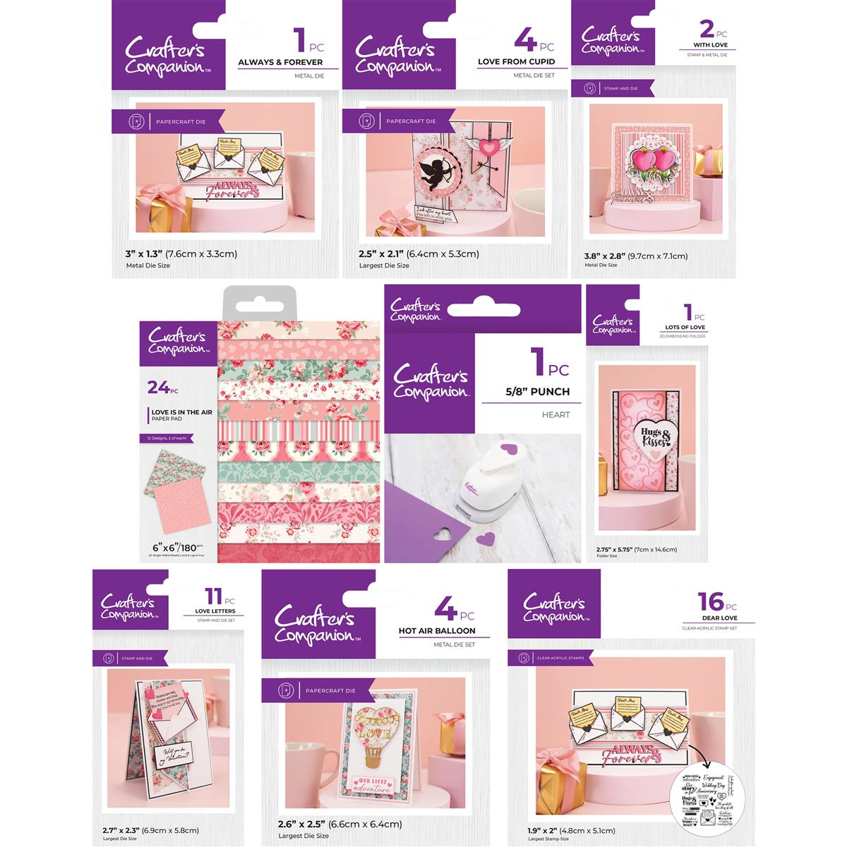 Crafter's Companion - Love Is In The Air - Complete Collection | HobbyMaker