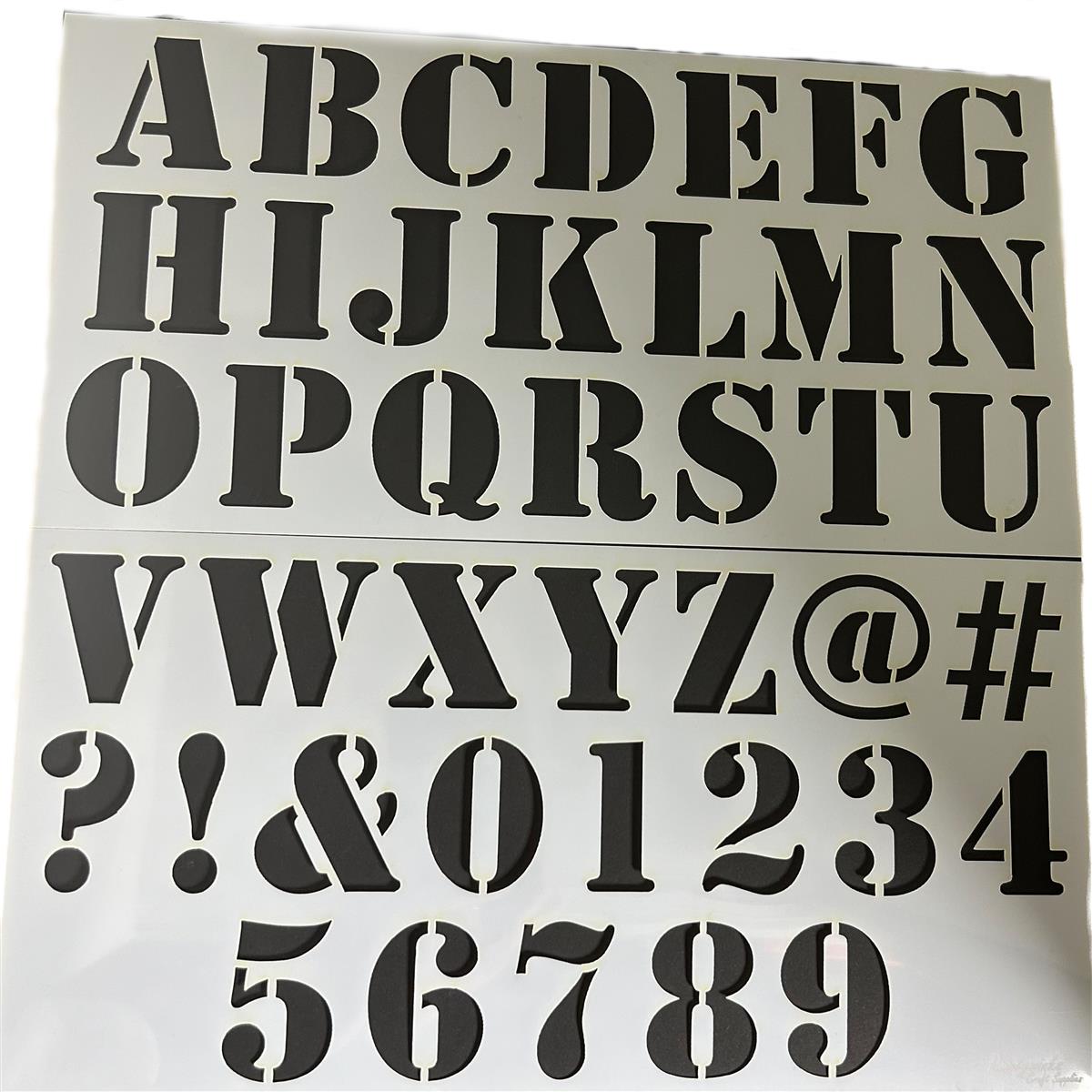 Alphabet and Number Stencils | HobbyMaker