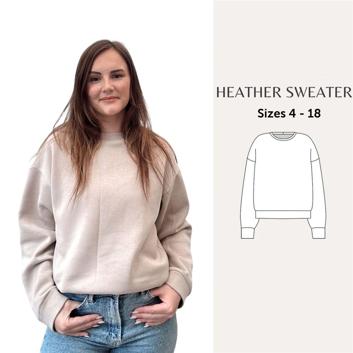 NH Patterns Heather Sweater Pattern (Sizes 4-18) | SewingStreet